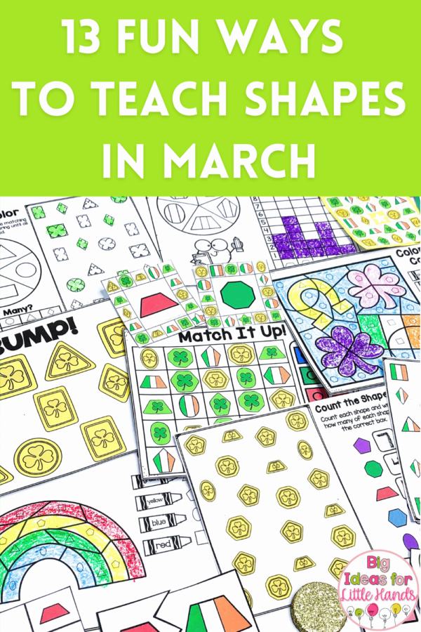 13 Fun Ways to Teach Shapes in March - Big Ideas for Little Hands