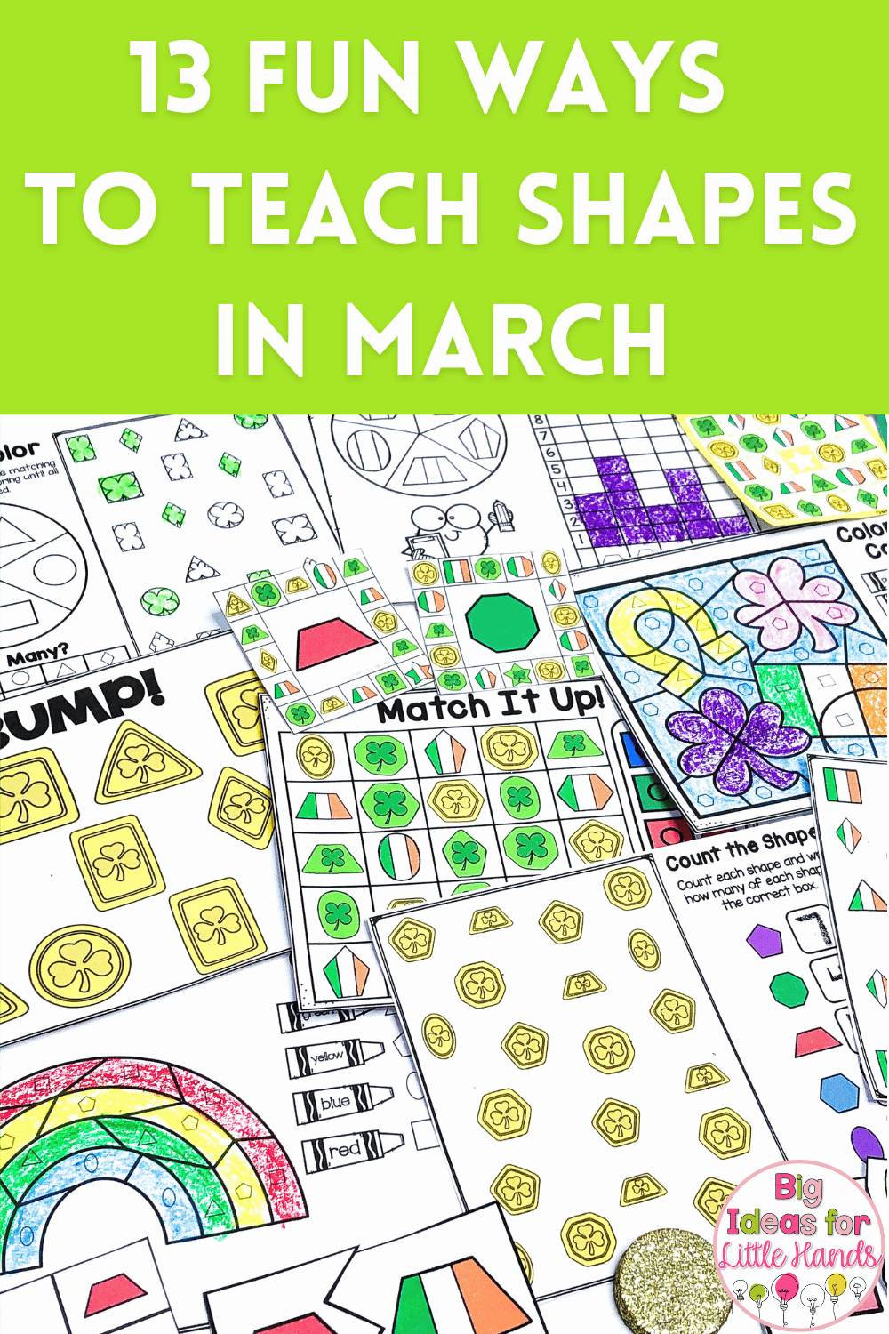 13 Fun Ways to Teach Shapes in March - Big Ideas for Little Hands