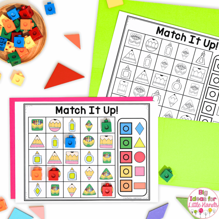 13 Back to School Shape Activities for Kindergarten - Big Ideas for ...