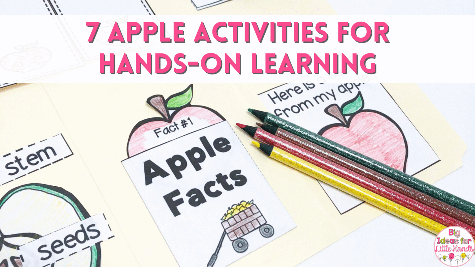 7 Apple Activities For Hands-On Learning - Big Ideas for Little Hands