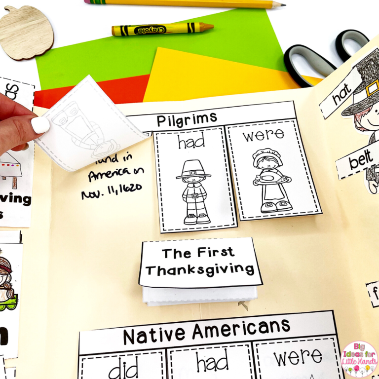 Thanksgiving Activities for Kindergarten - Big Ideas for Little Hands