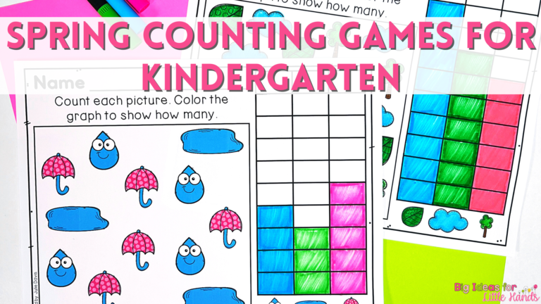 Spring Counting Games for Kindergarten - Big Ideas for Little Hands