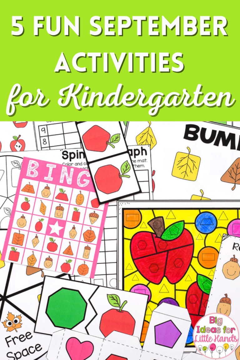 5 Fun September Activities for Kindergarten - Big Ideas for Little Hands