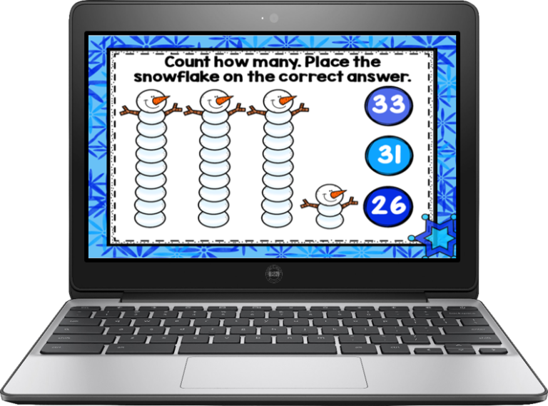 Snowmen Place Value Counting Game Google Classroom - Big Ideas for ...