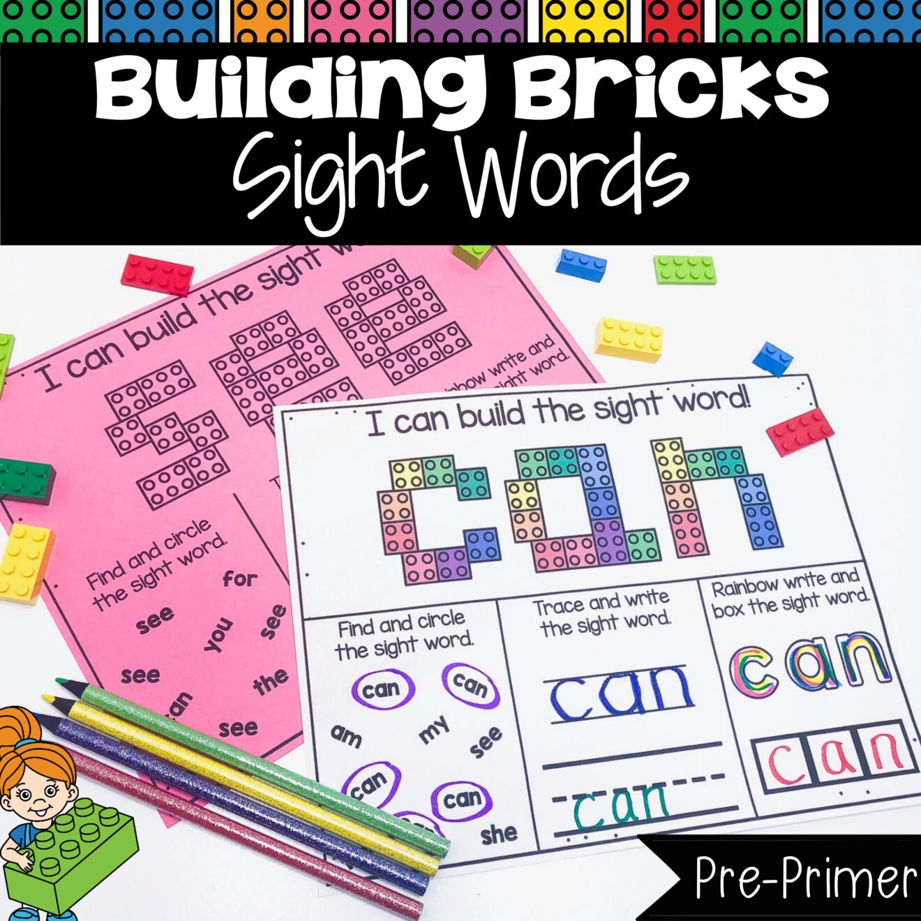 Kindergarten Sight Word Practice | Pre Primer Worksheets - Big Ideas ...