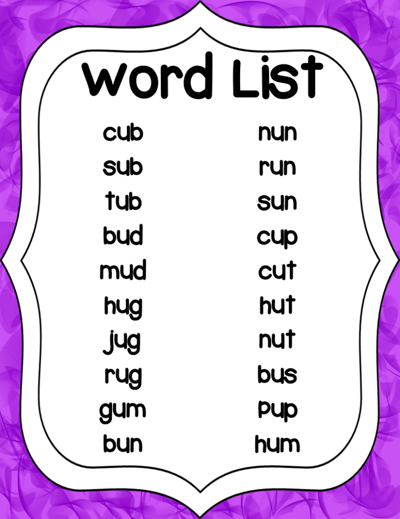 CVC Boxes for Spelling Short U - Big Ideas for Little Hands