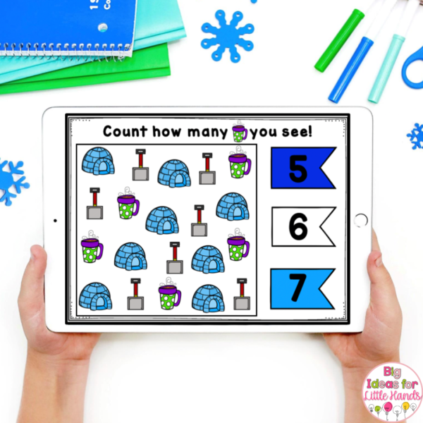 3 Fun Winter Counting Games for Primary Learners - Big Ideas for Little ...