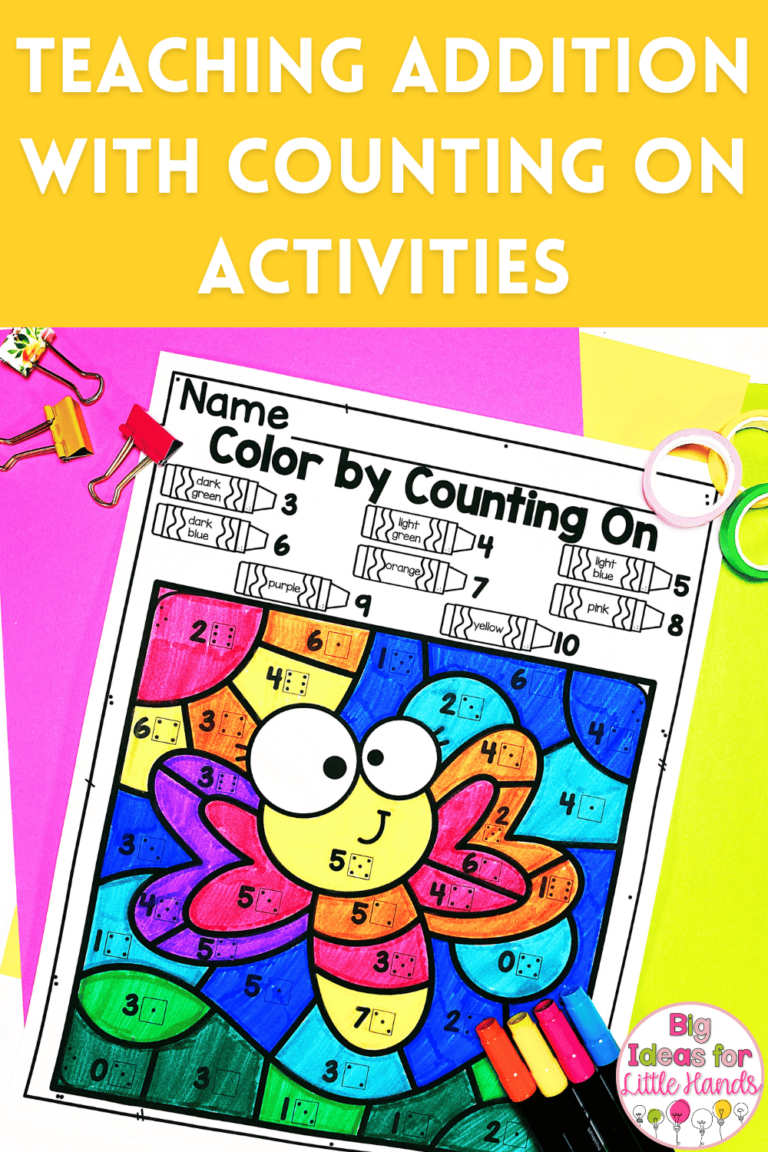 Activities for Teaching Addition by Counting On - Big Ideas for Little ...