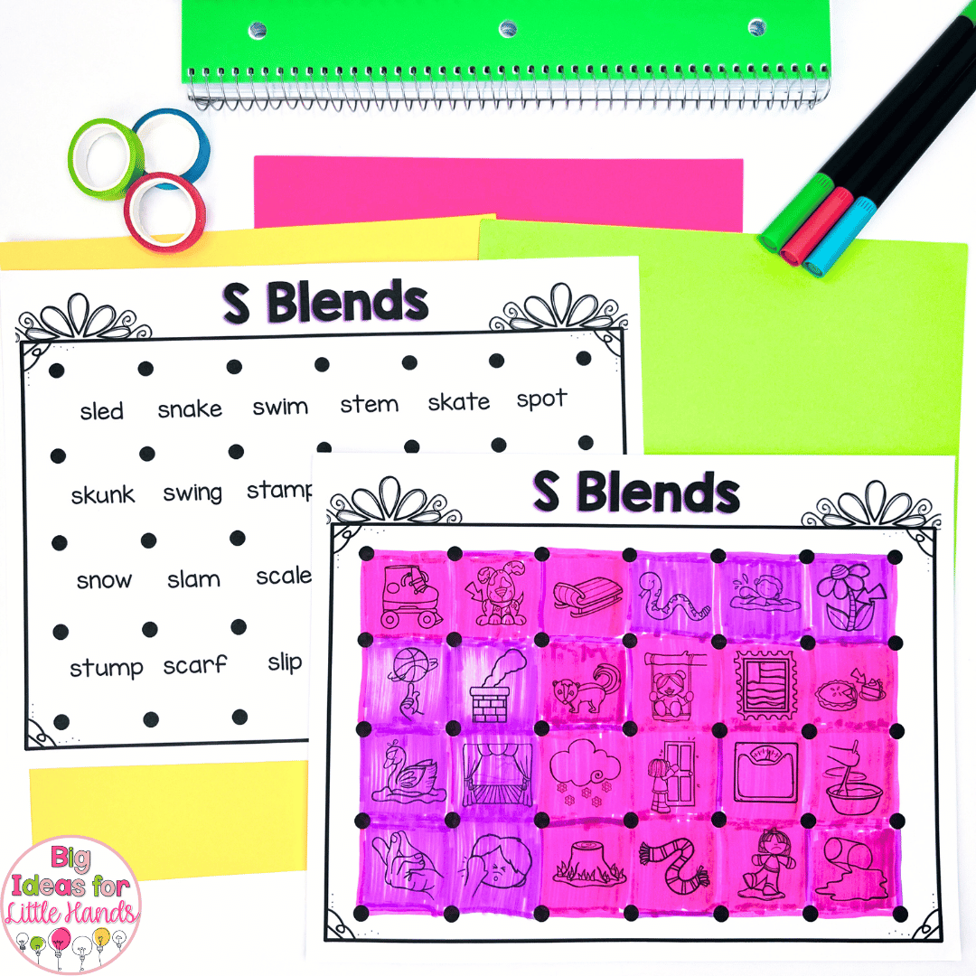 Teaching Consonant Blends to Early Readers - Big Ideas for Little Hands