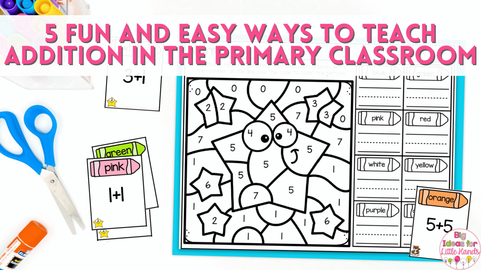 5 Fun and Easy Ways to Teach Addition in the Primary Classroom - Big ...