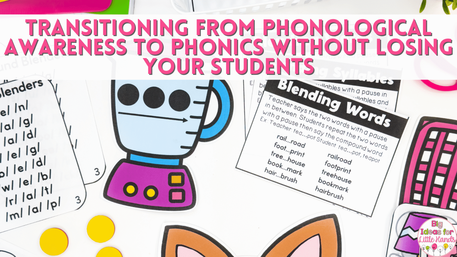 Transitioning from Phonological Awareness to Phonics Without Losing ...