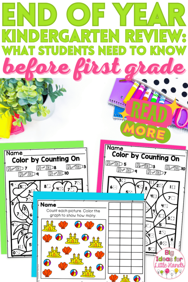 End of Year Kindergarten Review: What Students Need to Know Before 1st ...